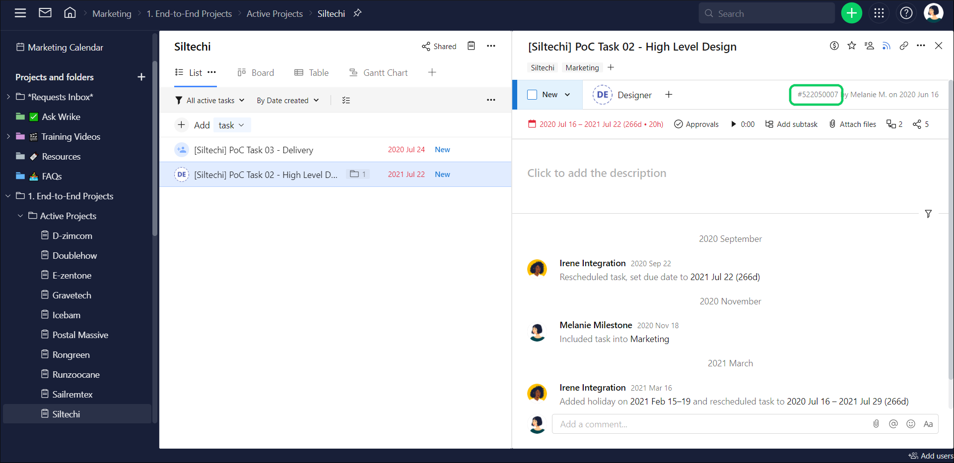 Task Id Wrike Help Center 2923