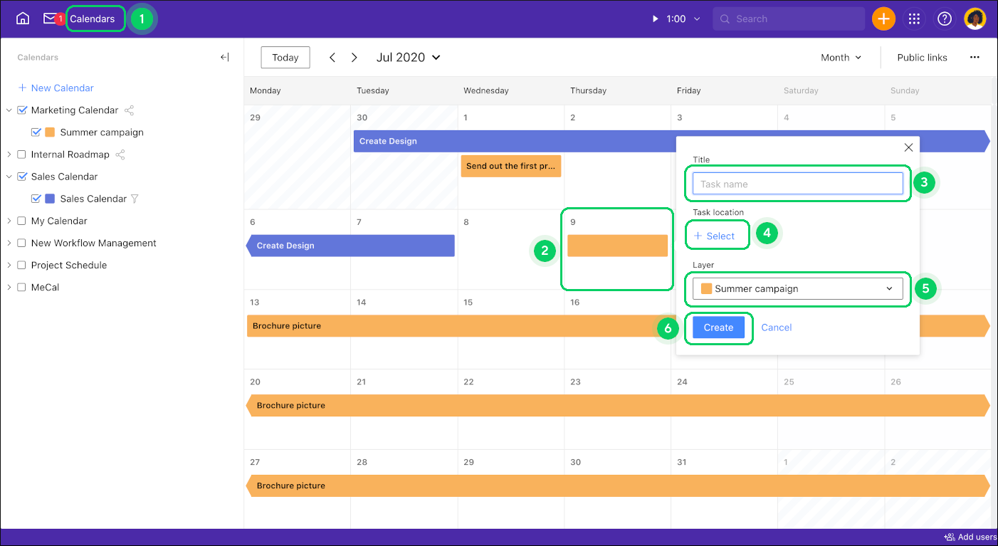 Creating a Task – Wrike Help Center