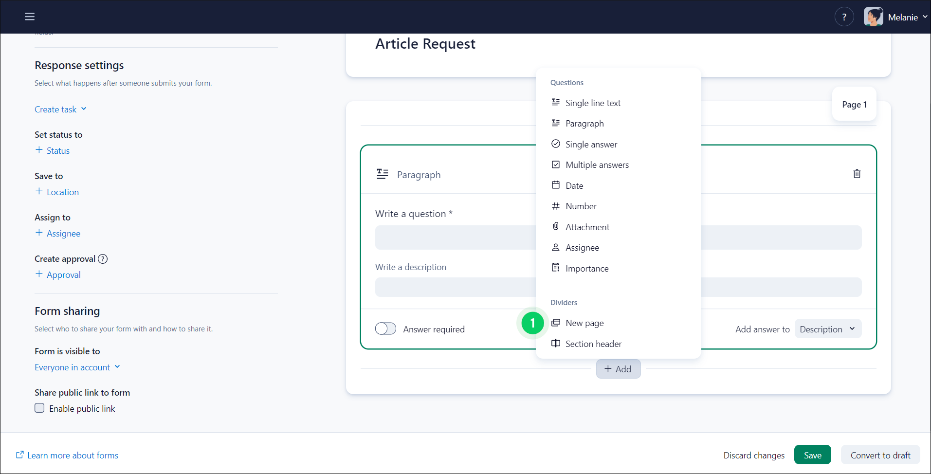 Creating Multipage Request Forms – Wrike Help Center