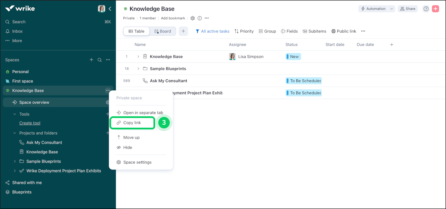 Finding Permalinks for Tasks, Folders, Projects, and Spaces – Wrike ...