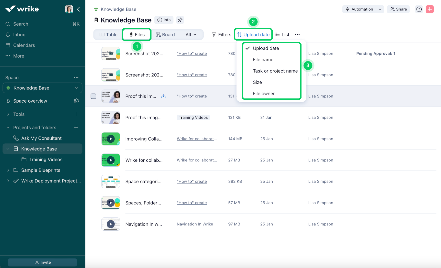Using Files View – Wrike Help Center