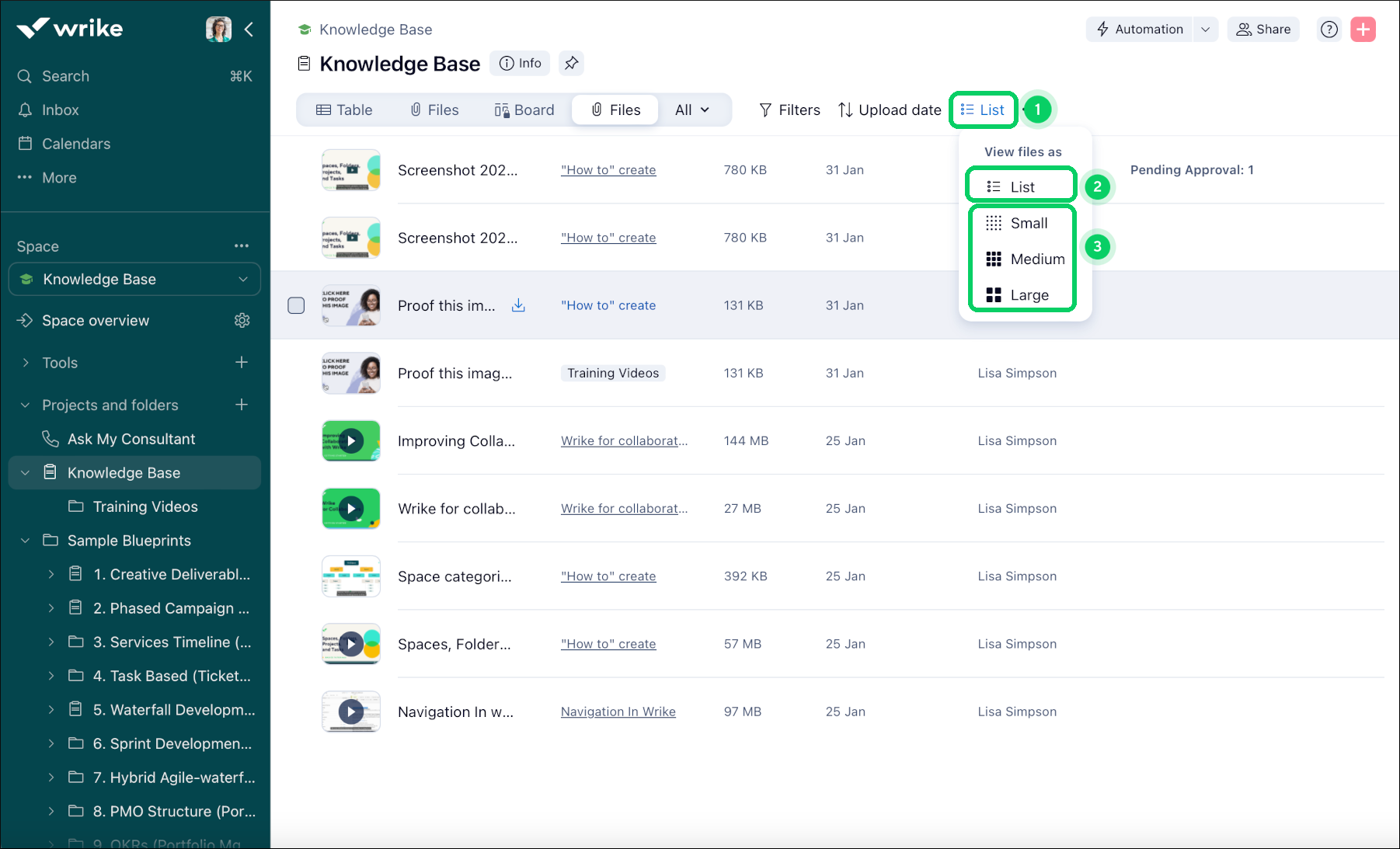 Using Files View – Wrike Help Center