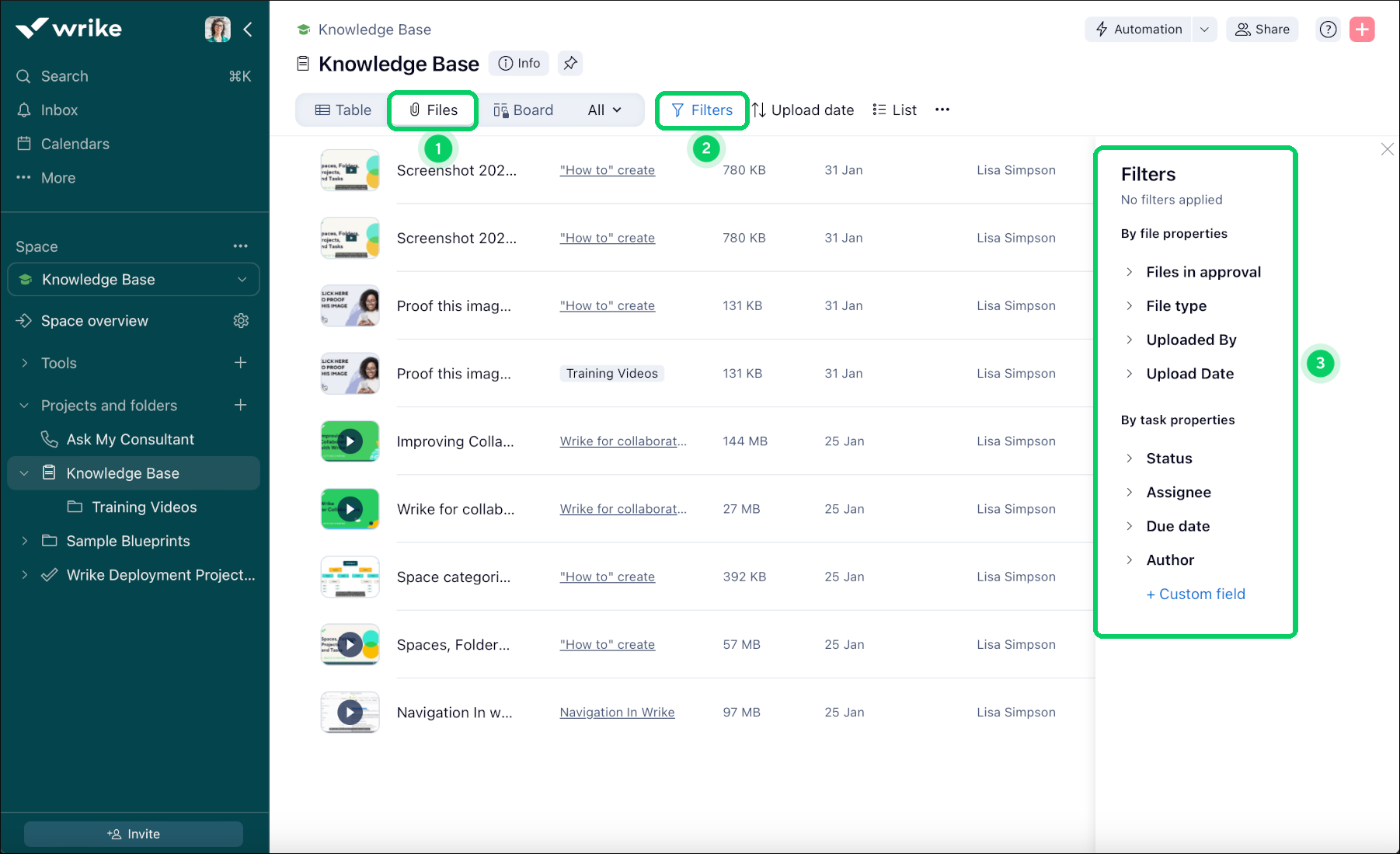 Using Files View – Wrike Help Center