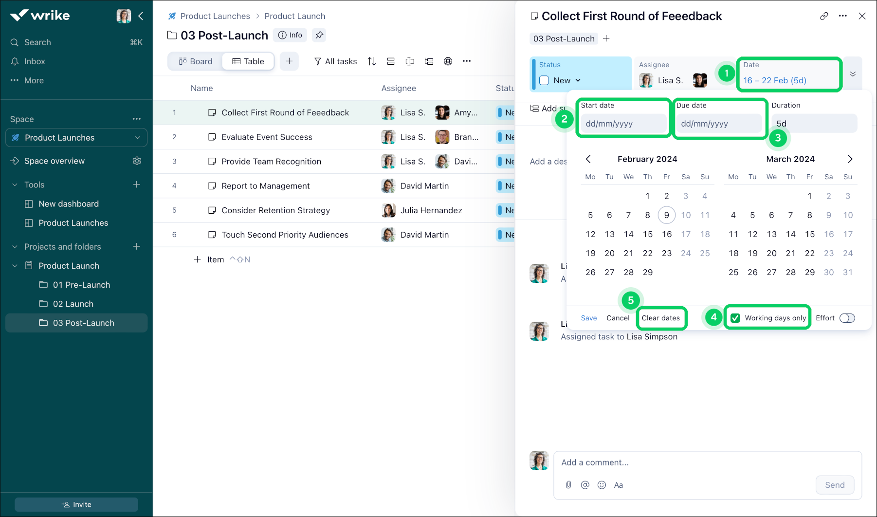 Scheduling a Task – Wrike Help Center