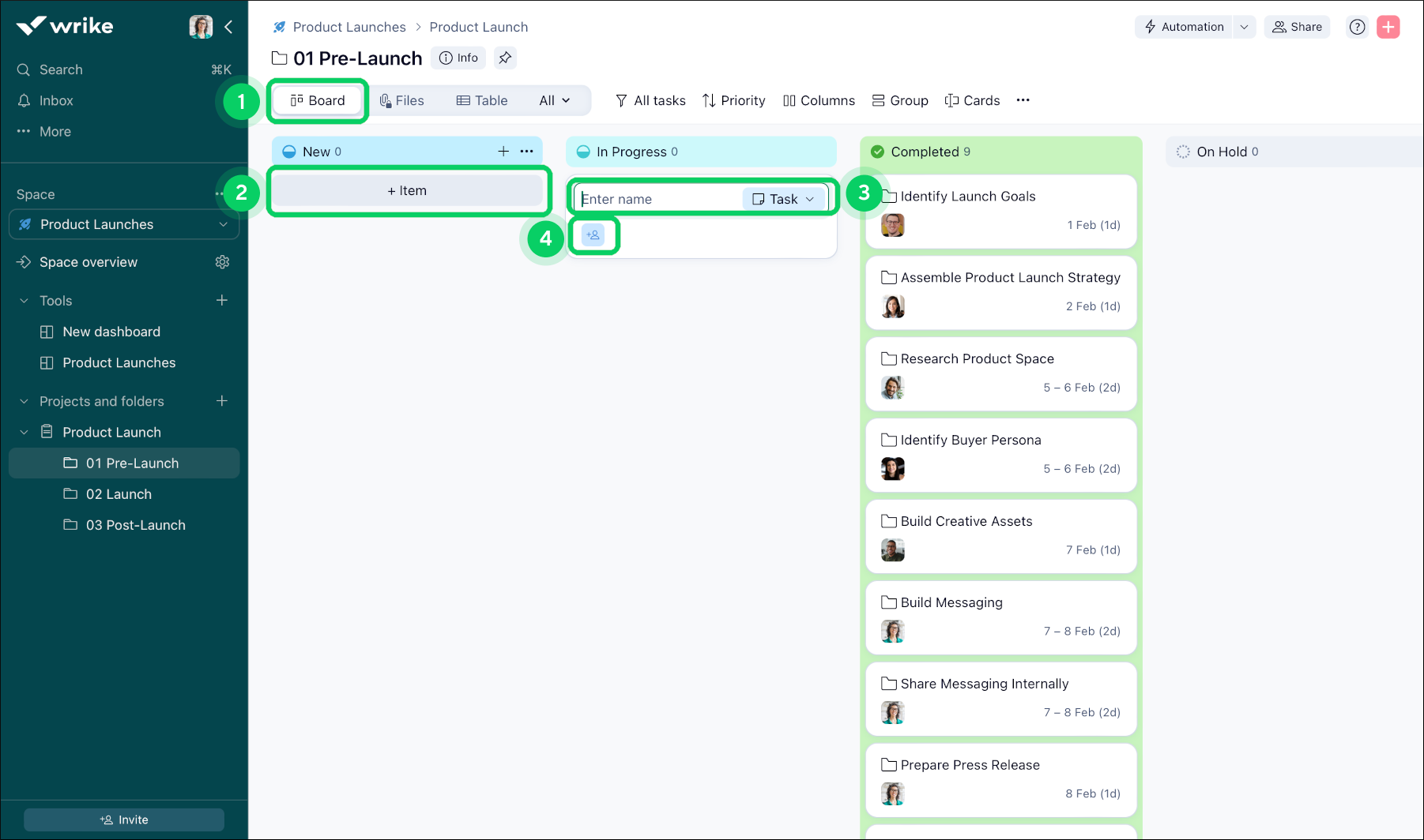 Creating a Task – Wrike Help Center