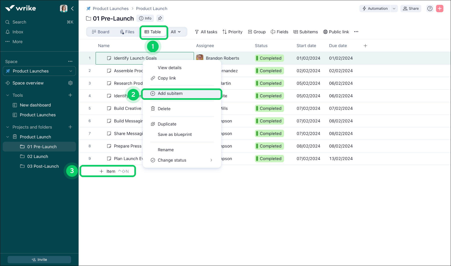 Creating a Task – Wrike Help Center