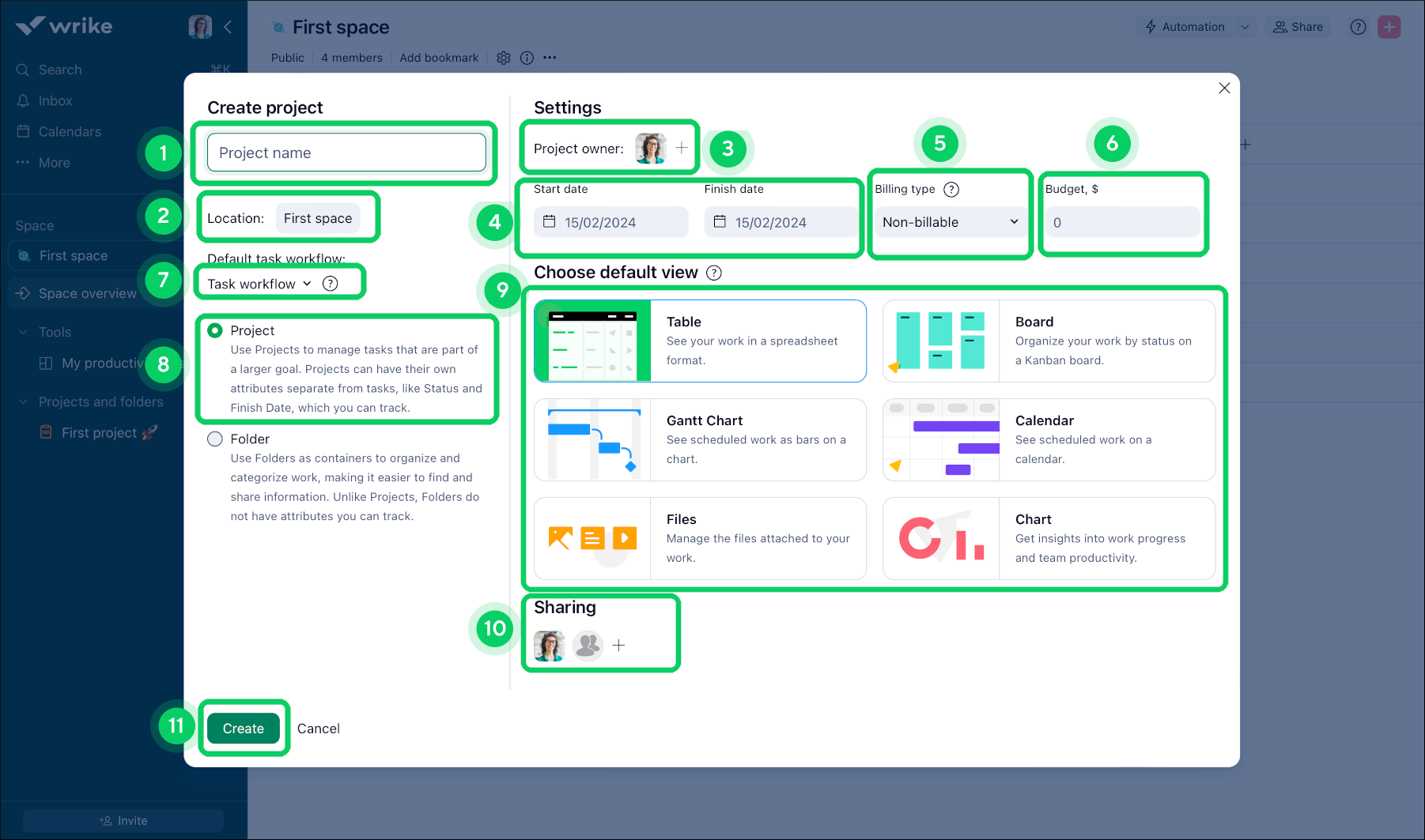 Creating Projects – Wrike Help Center