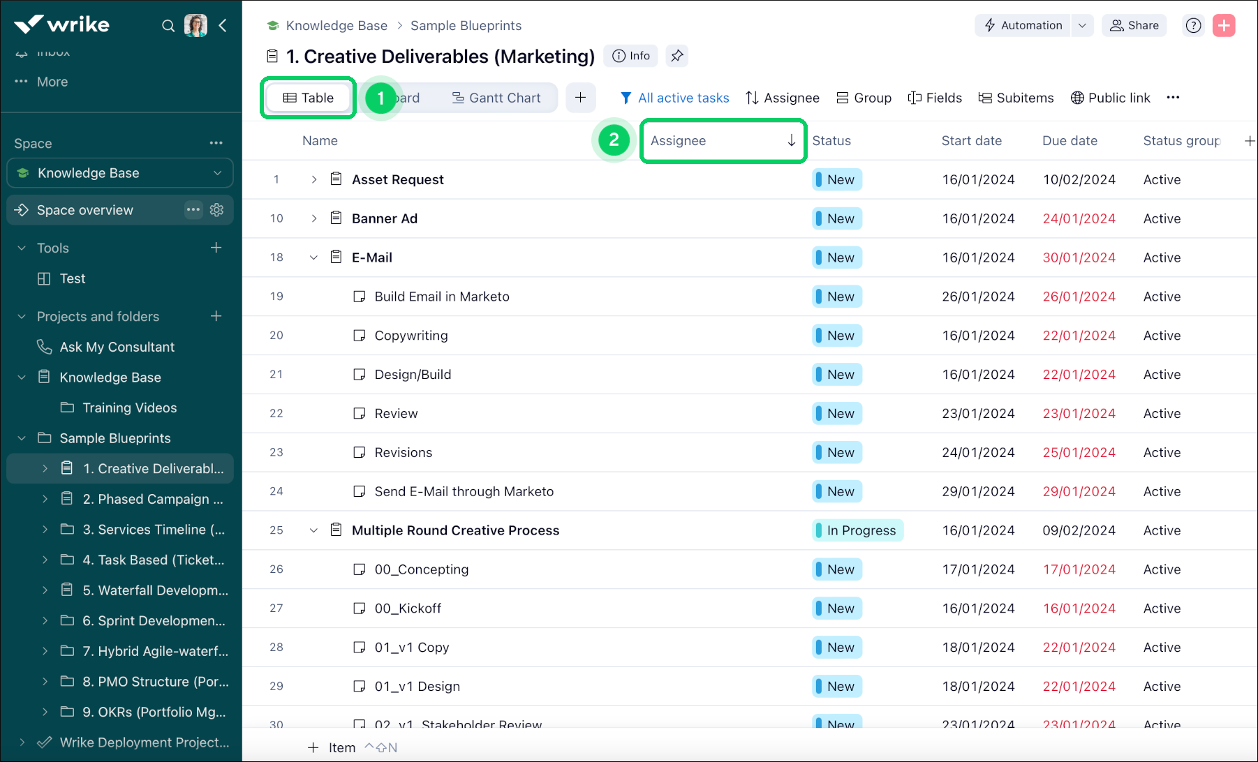 Assigning a Task – Wrike Help Center