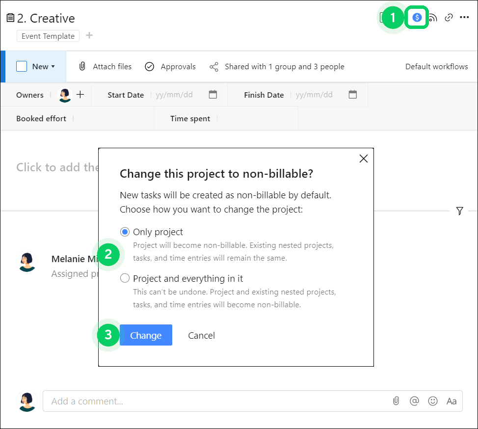 Changing Billing Type of Projects and Tasks – Wrike Help Center
