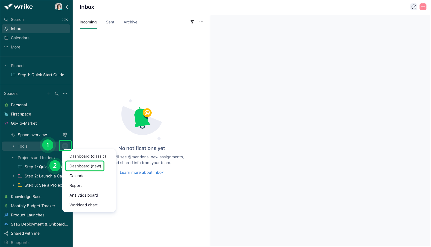 Creating widgets – Wrike Help Center