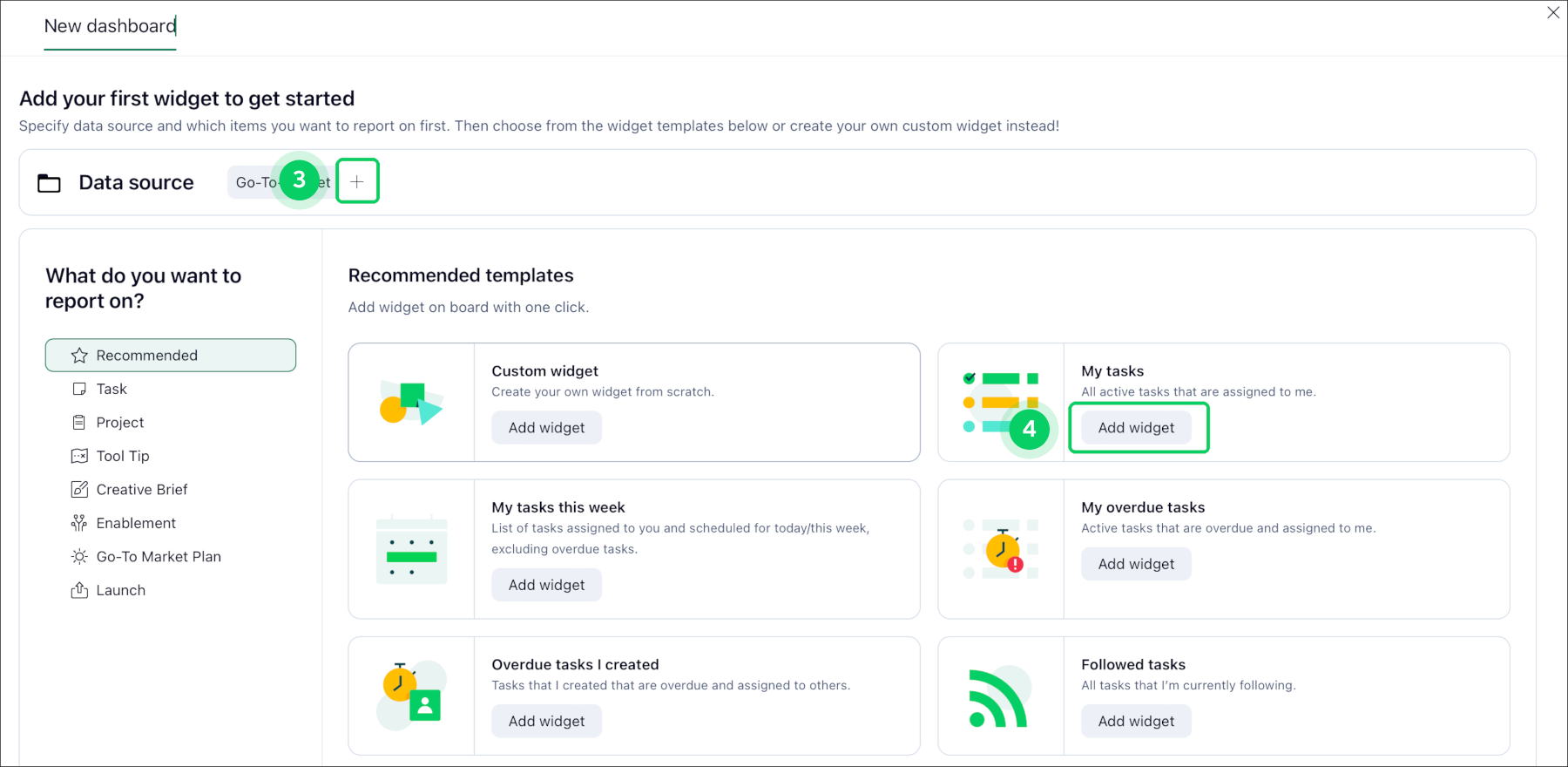 Creating widgets – Wrike Help Center
