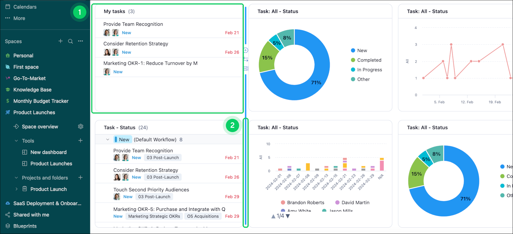 Adjusting the widget's size – Wrike Help Center