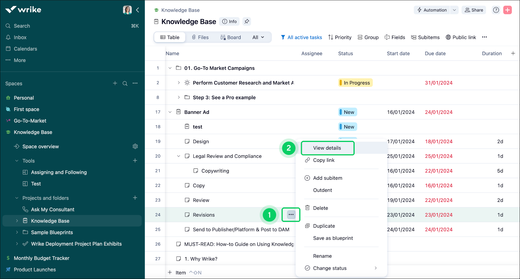 Changing Item Types – Wrike Help Center