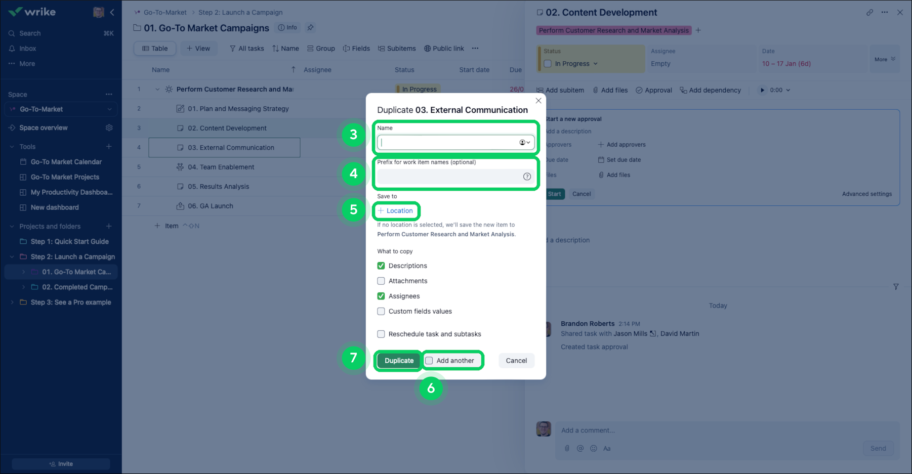 Duplicating Tasks Wrike Help Center