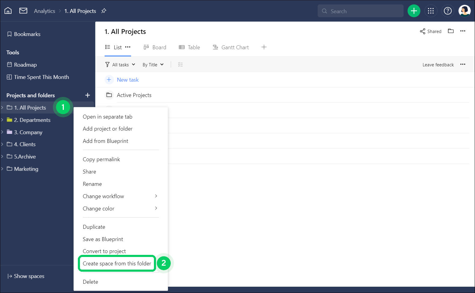 Creating Spaces – Wrike Help Center