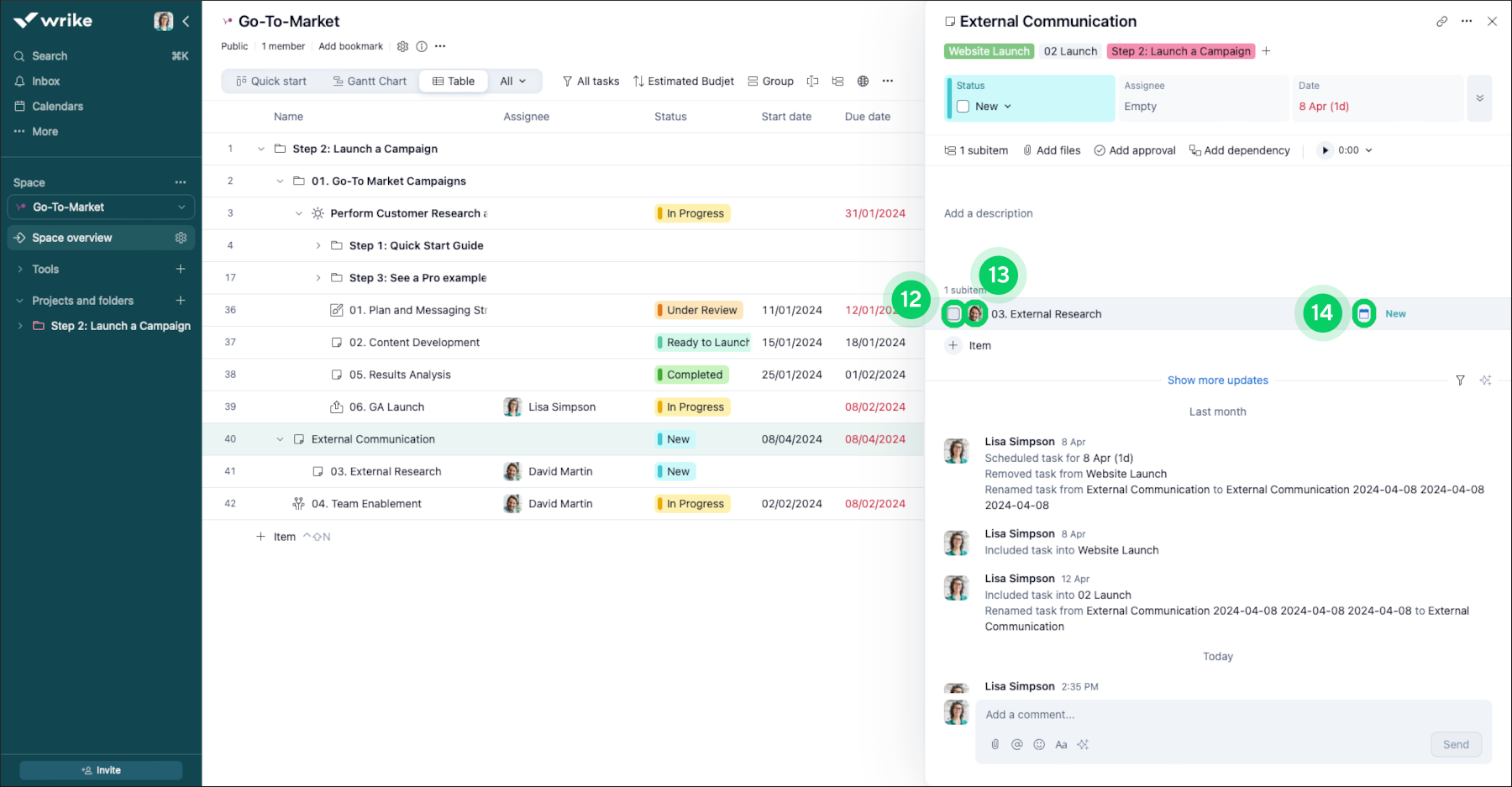 Editing Subtasks – Wrike Help Center