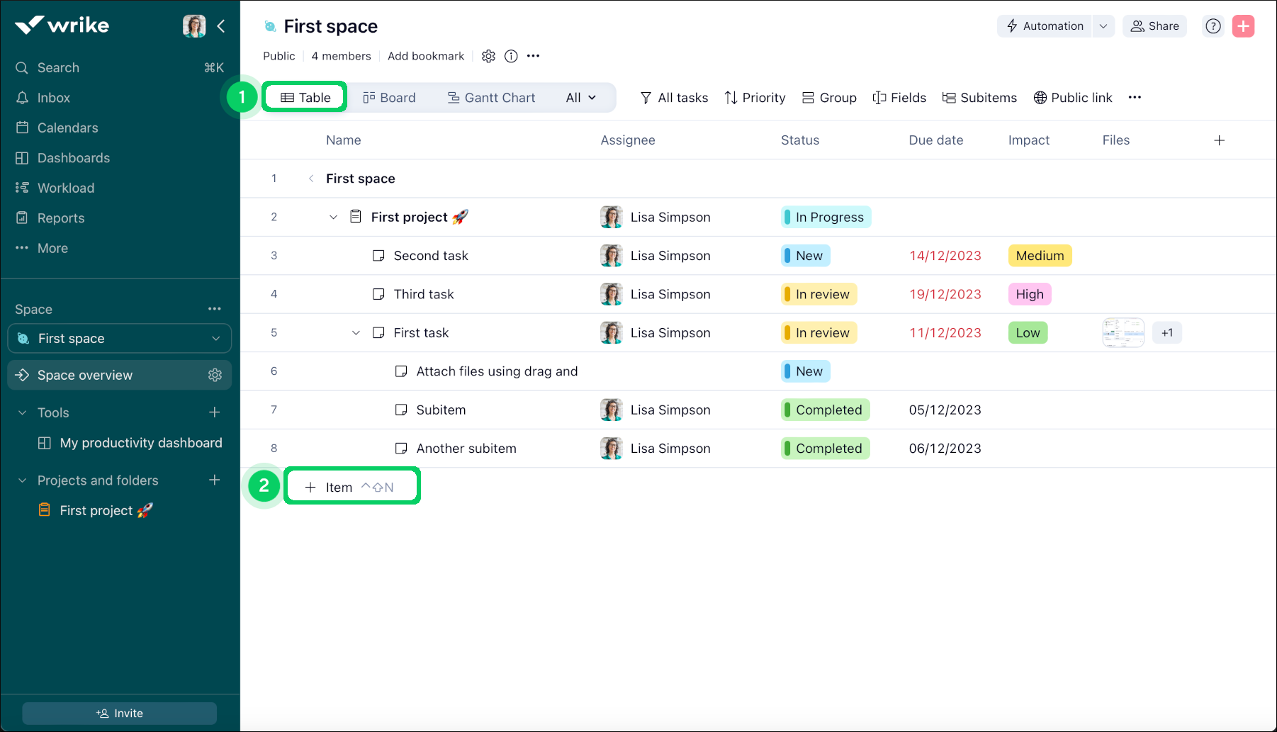 Adding Existing Folders And Projects To Spaces Wrike Help Center
