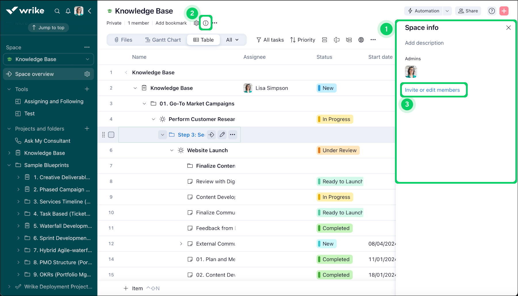 Adding and Removing Space Admins – Wrike Help Center