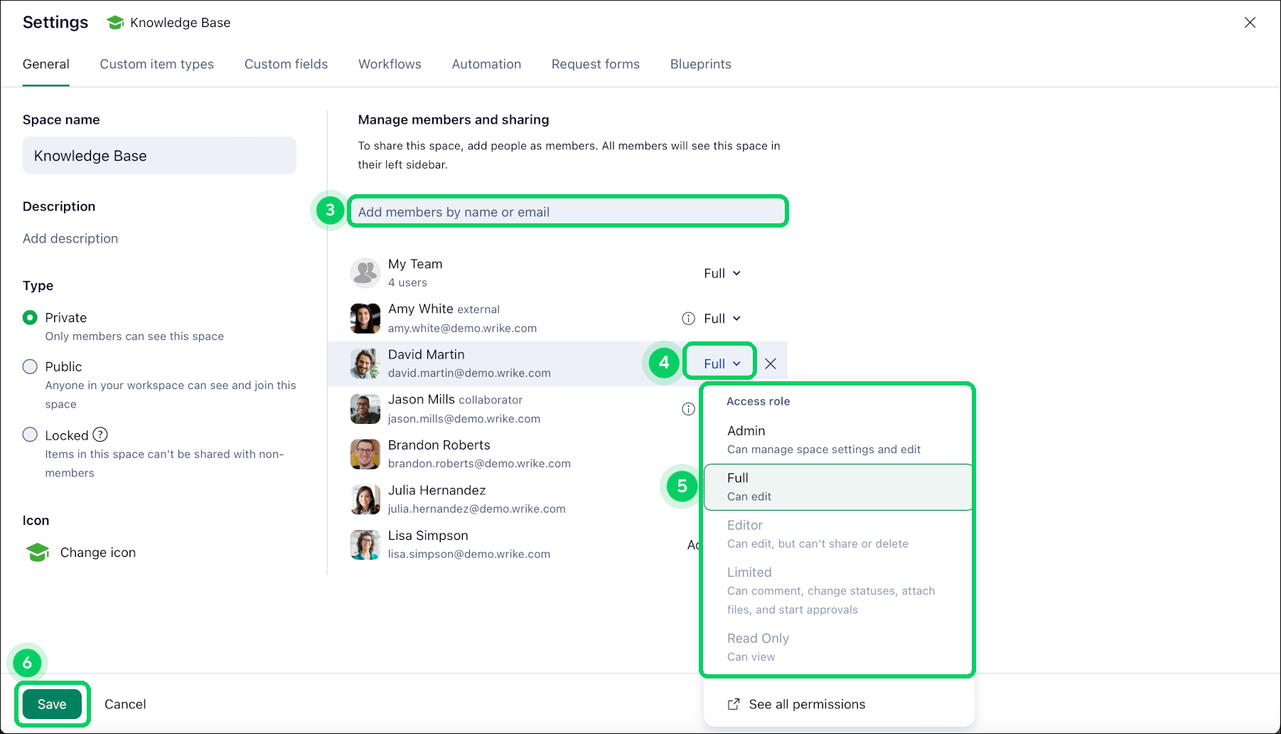 Adding Users To Spaces Wrike Help Center