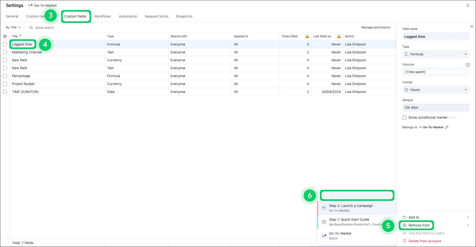 Removing and Hiding Custom Fields – Wrike Help Center