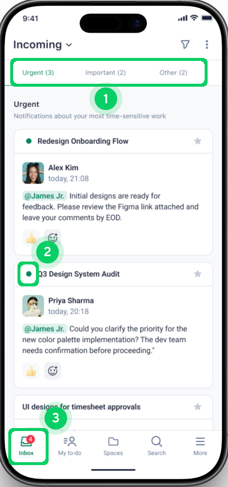 Using the AI Priority Inbox on iOS – Wrike Help Center