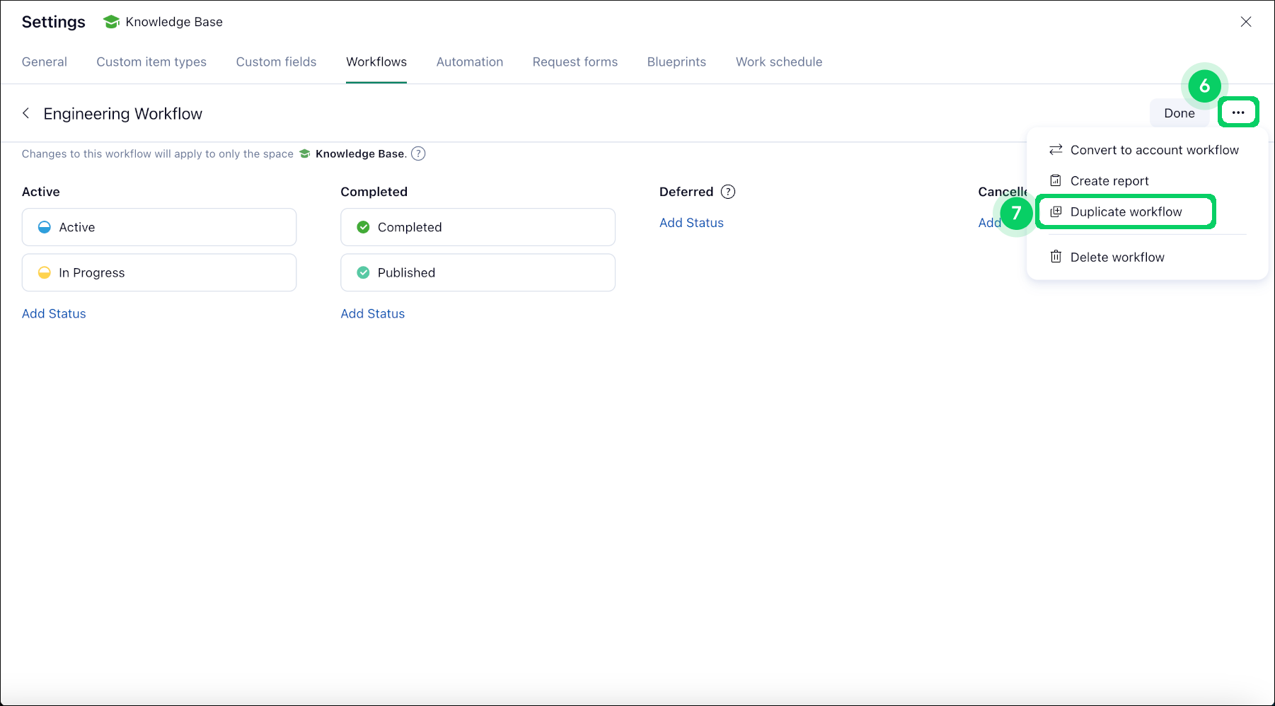 Duplicating Custom Workflows – Wrike Help Center