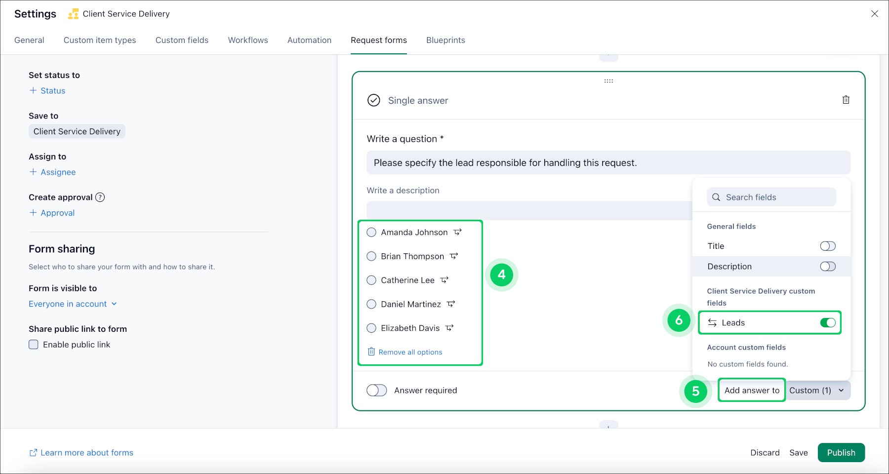 Link To Database Fields In Request Forms Wrike Help Center