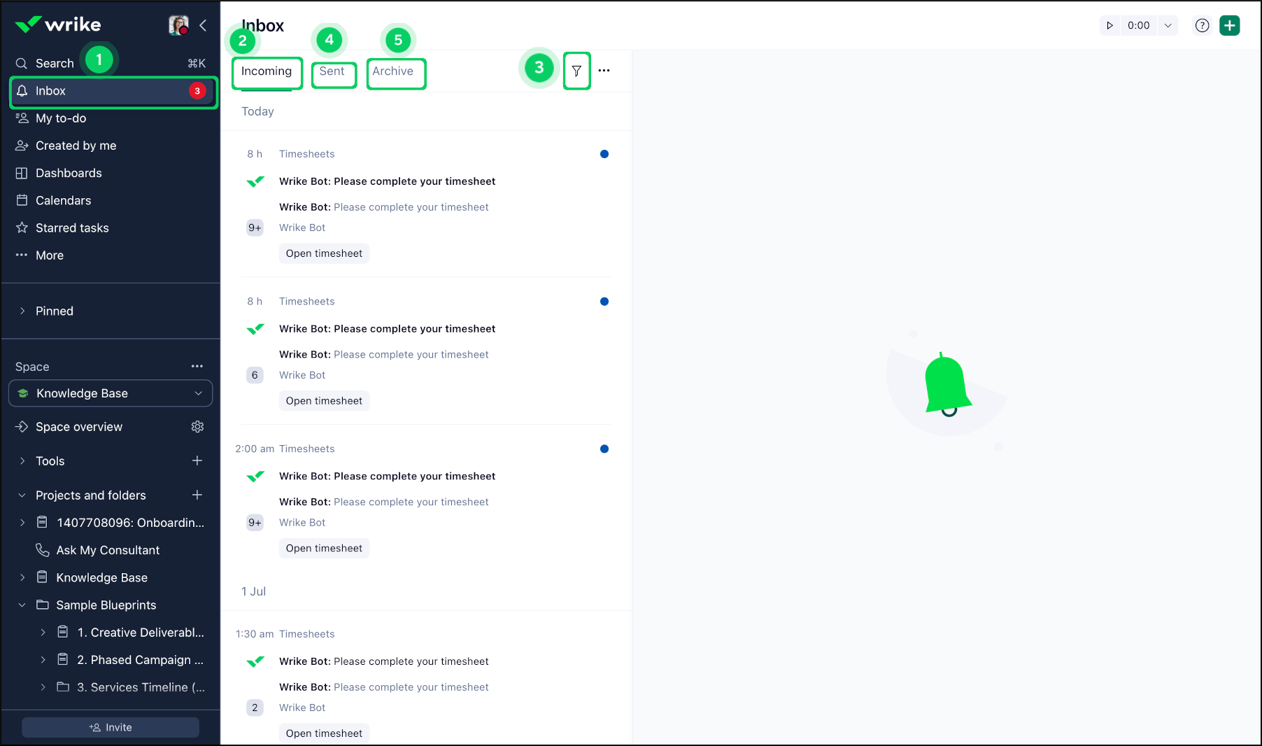Inbox in Wrike – Wrike Help Center