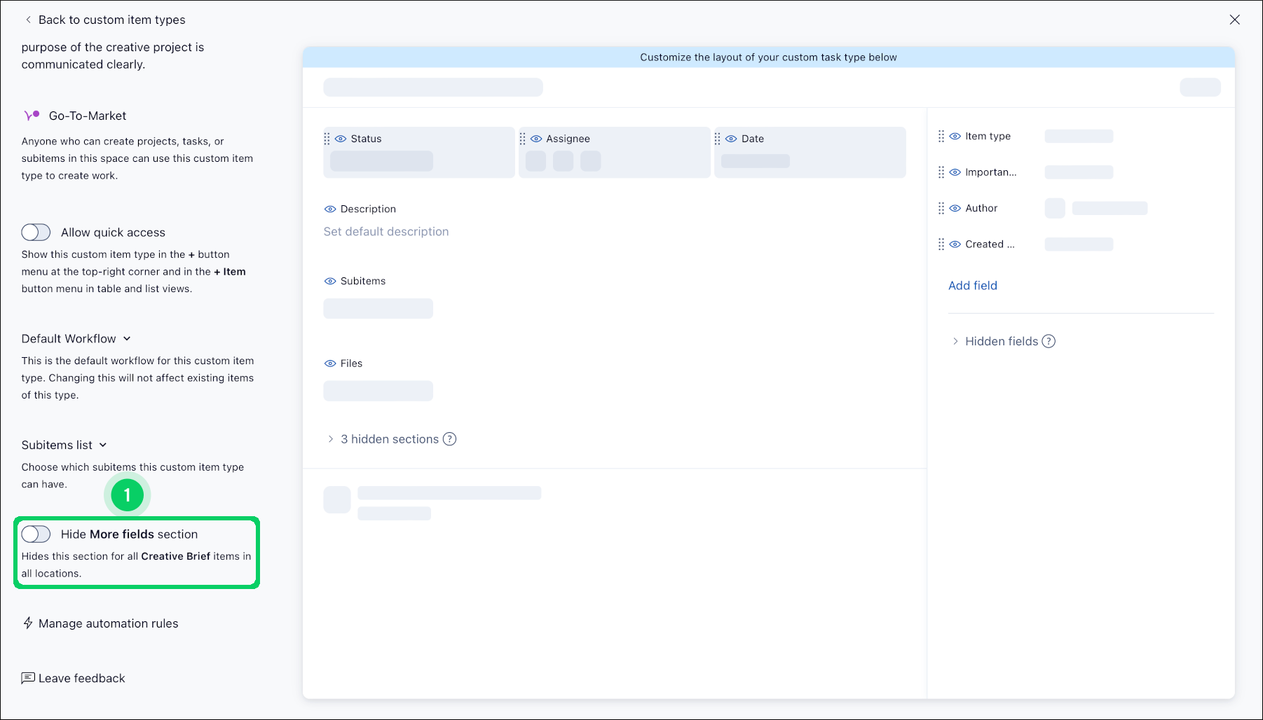 Removing and Hiding Custom Fields – Wrike Help Center