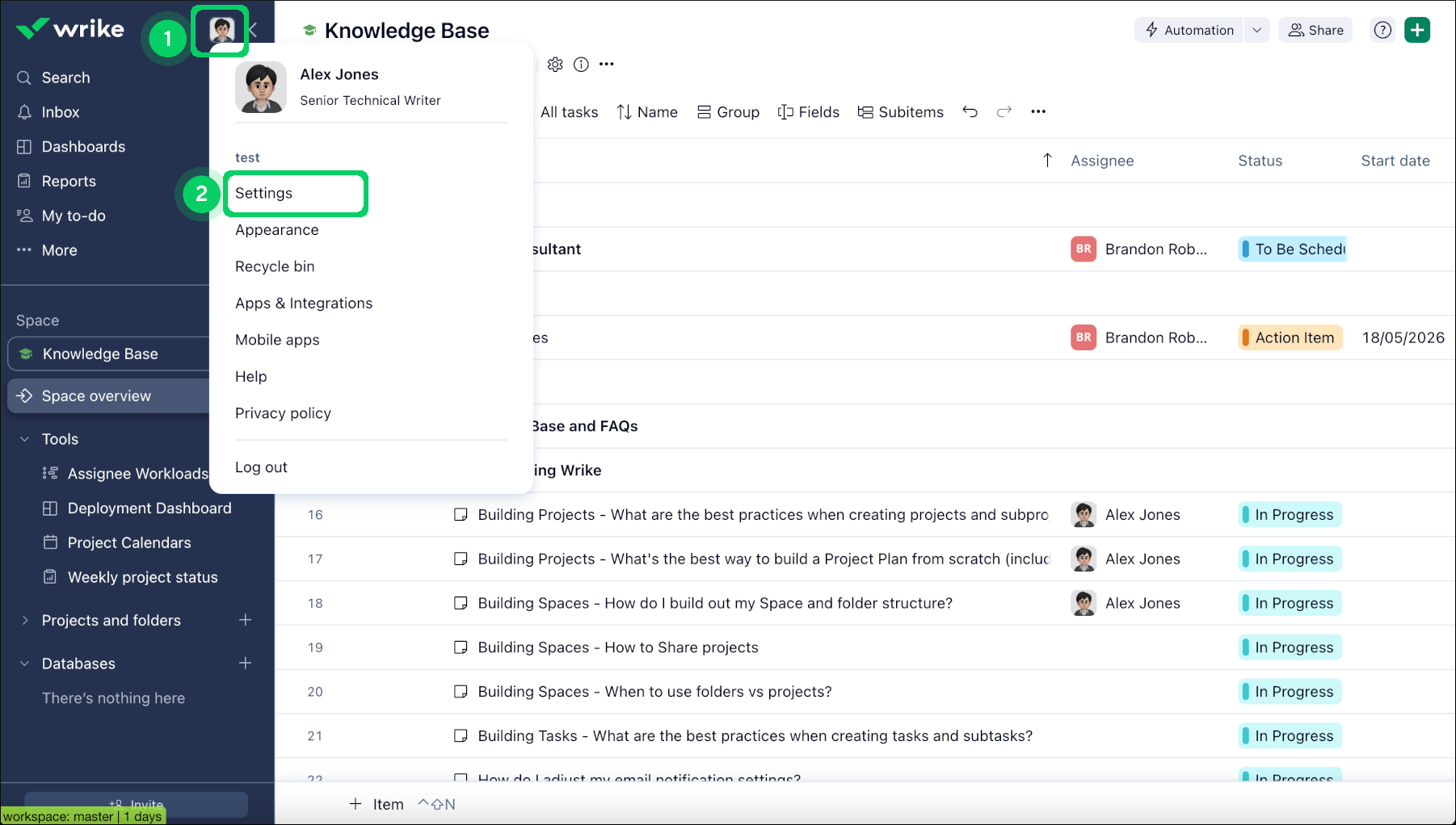 Auto Assigning Tasks Based On Workflow Status Wrike Help Center