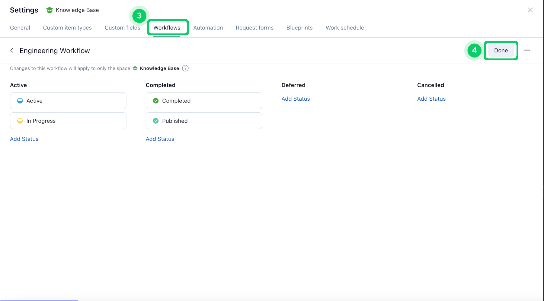 Editing Custom Workflows – Wrike Help Center