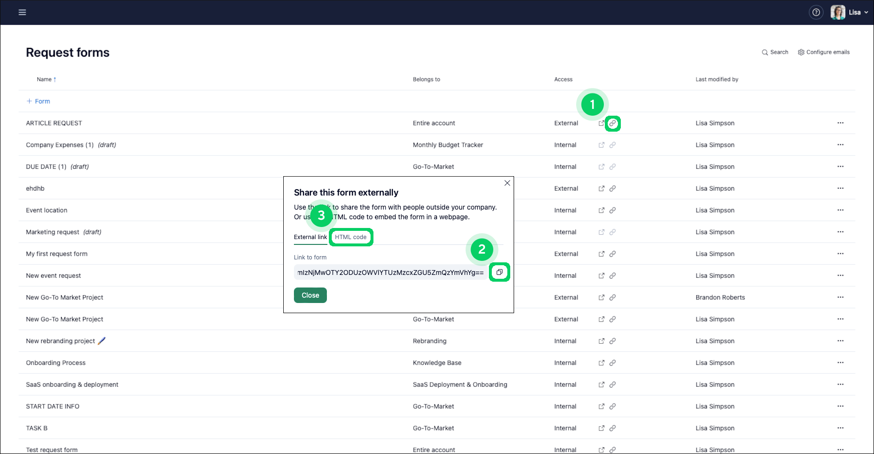 Request Forms Links – Wrike Help Center