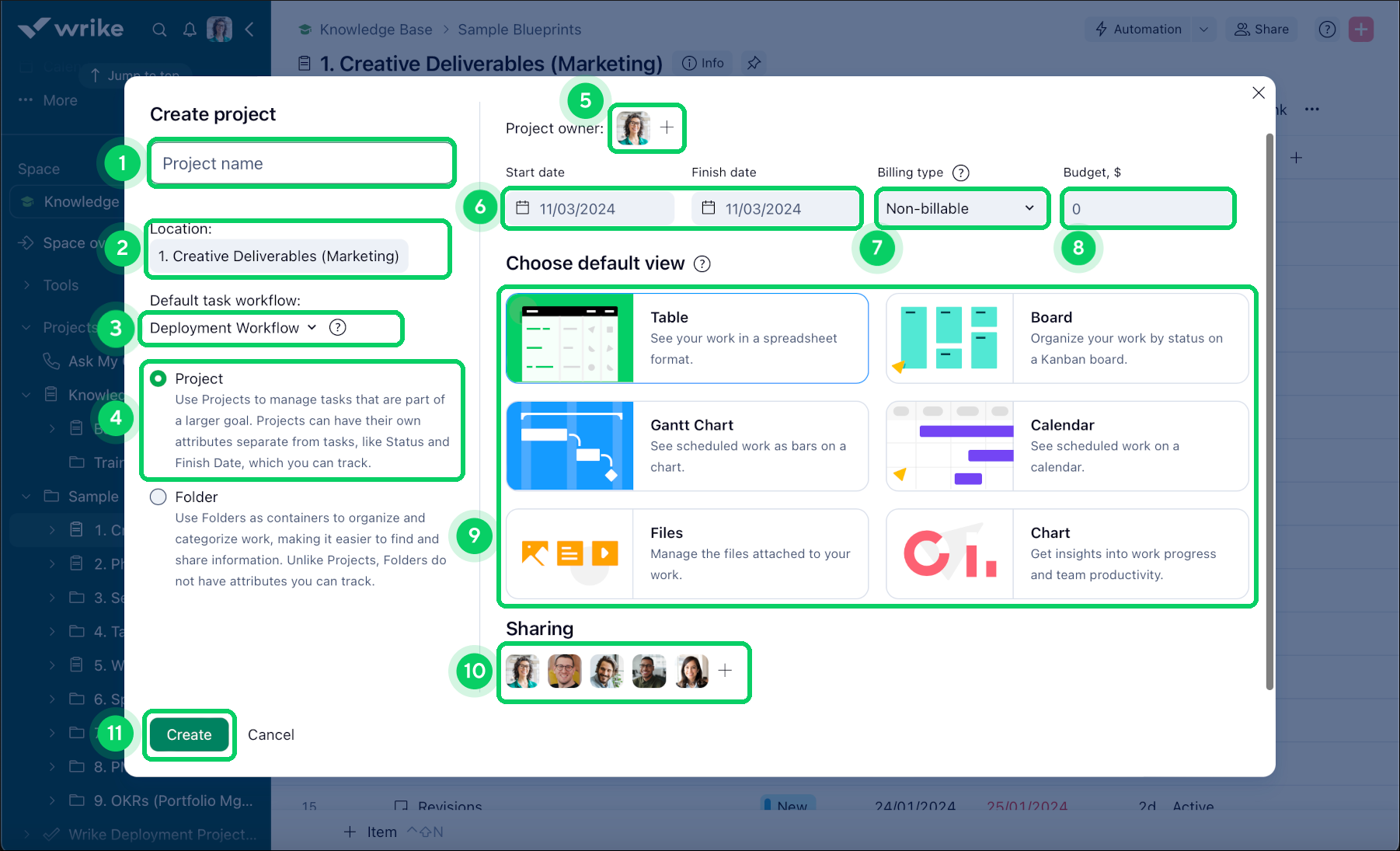 Creating Subprojects – Wrike Help Center