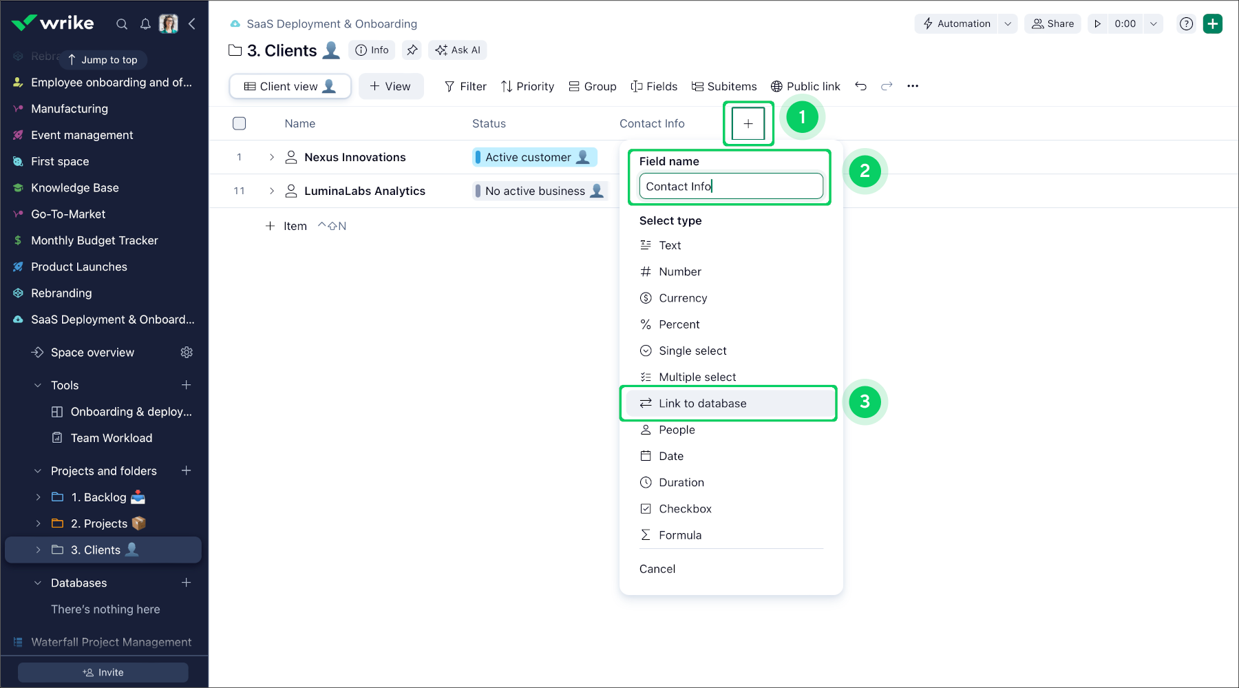 Connecting Database Data with Your Wrike Workspace – Wrike Help Center