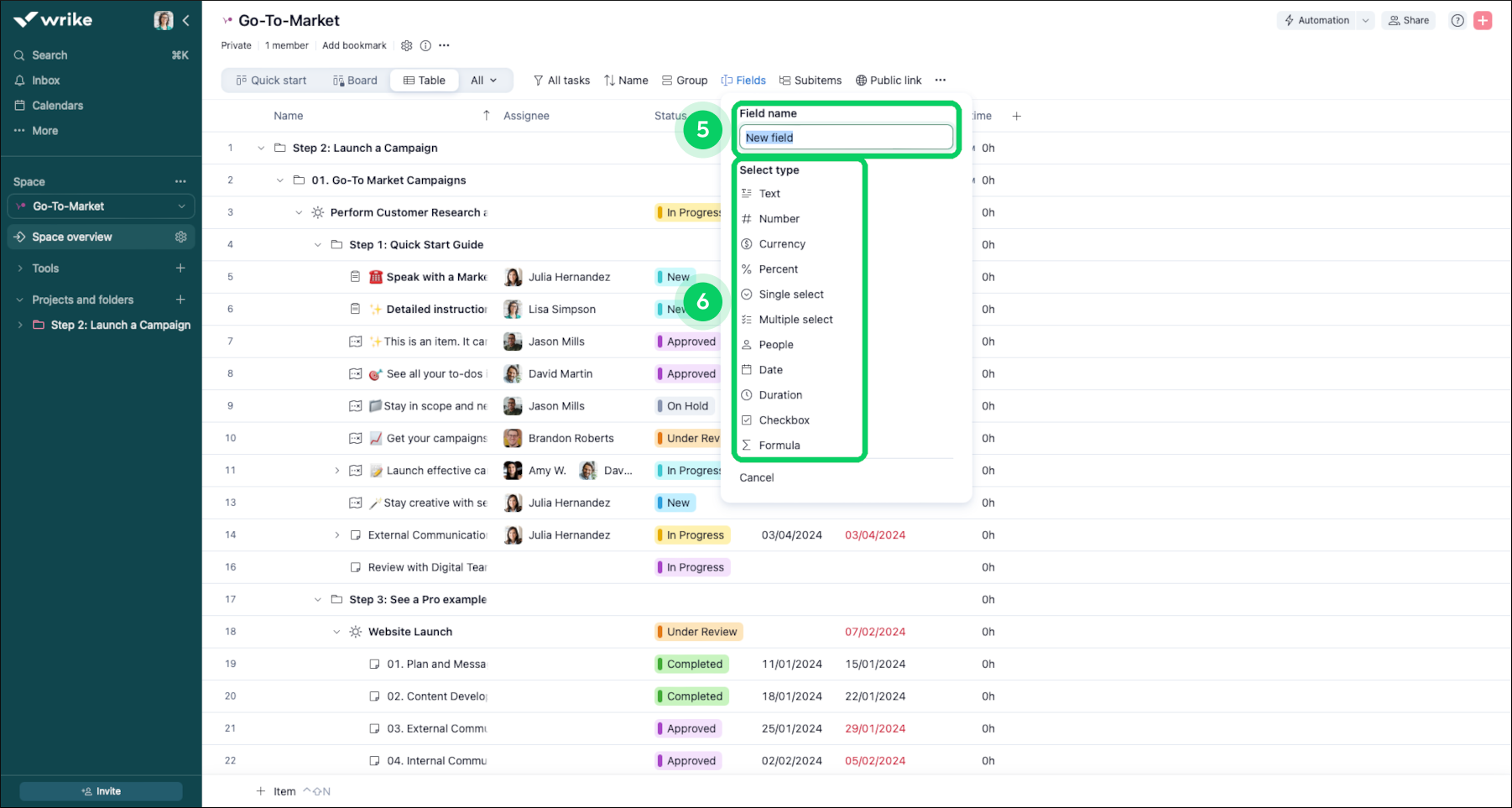 Creating Custom Fields – Wrike Help Center
