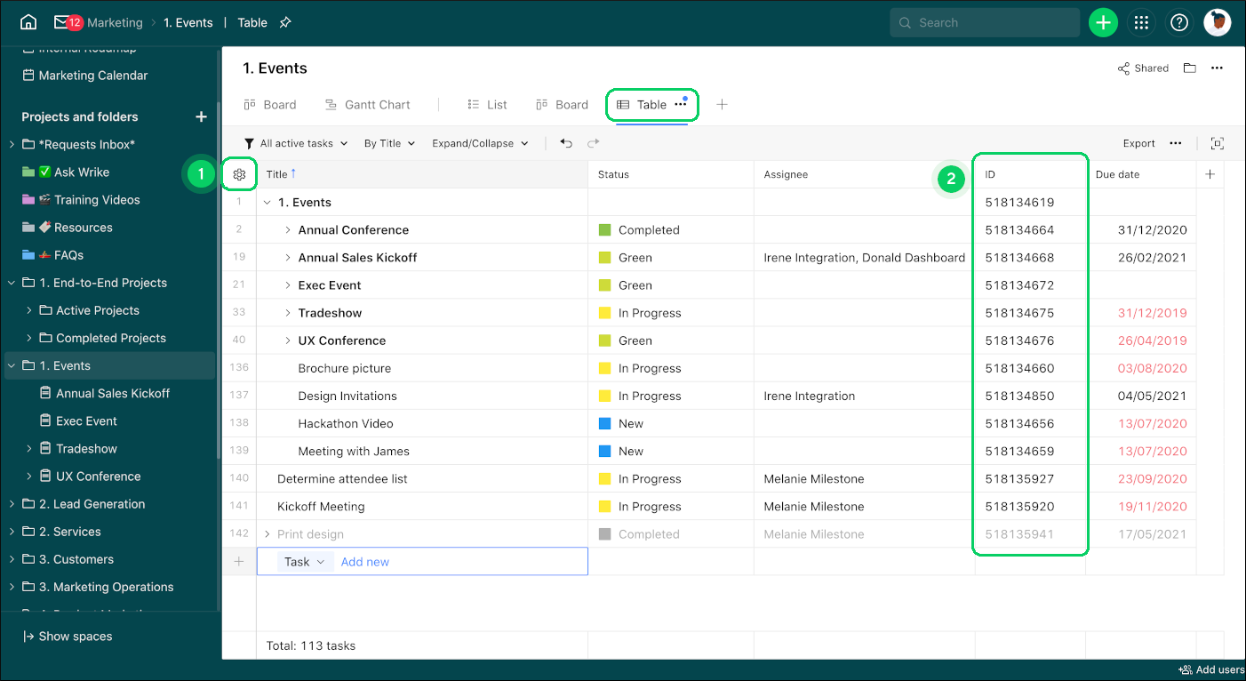 Project ID – Wrike Help Center